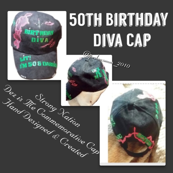 Strong Nation | Accessories | 5th Birthday Diva Cap Black Velvet ...